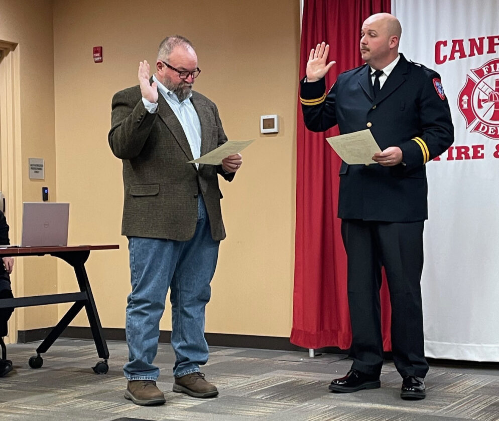 Two Cardinal Fire officers get sworn in | News, Sports, Jobs - The ...